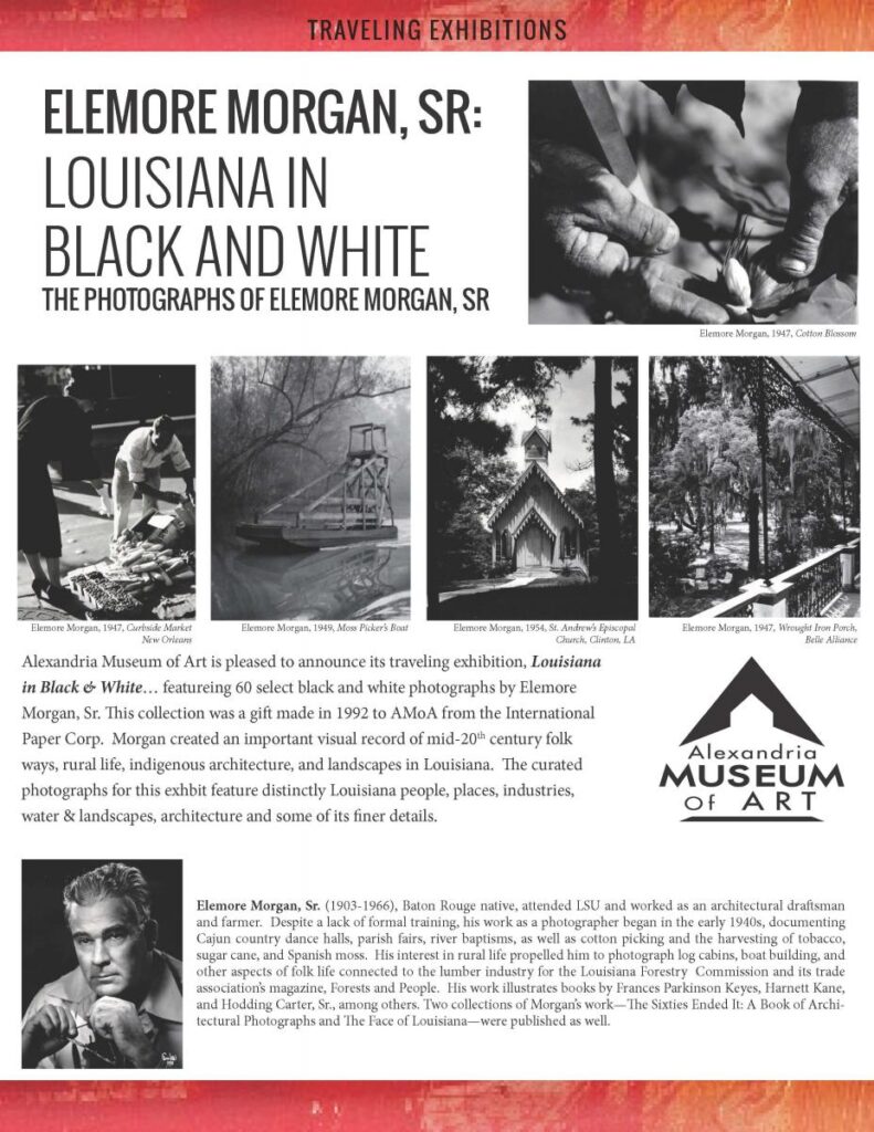 Elemore Morgan, Sr: Louisiana in Black and White – Alexandria Museum of Art