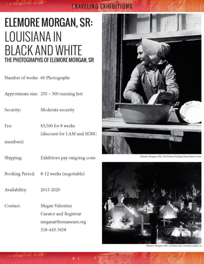 Elemore Morgan, Sr: Louisiana in Black and White – Alexandria Museum of Art